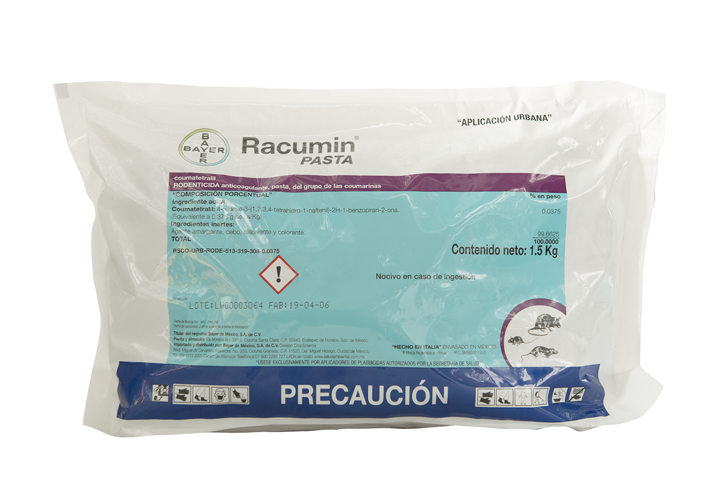 Raticida Racumin Pasta (1.5Kg)